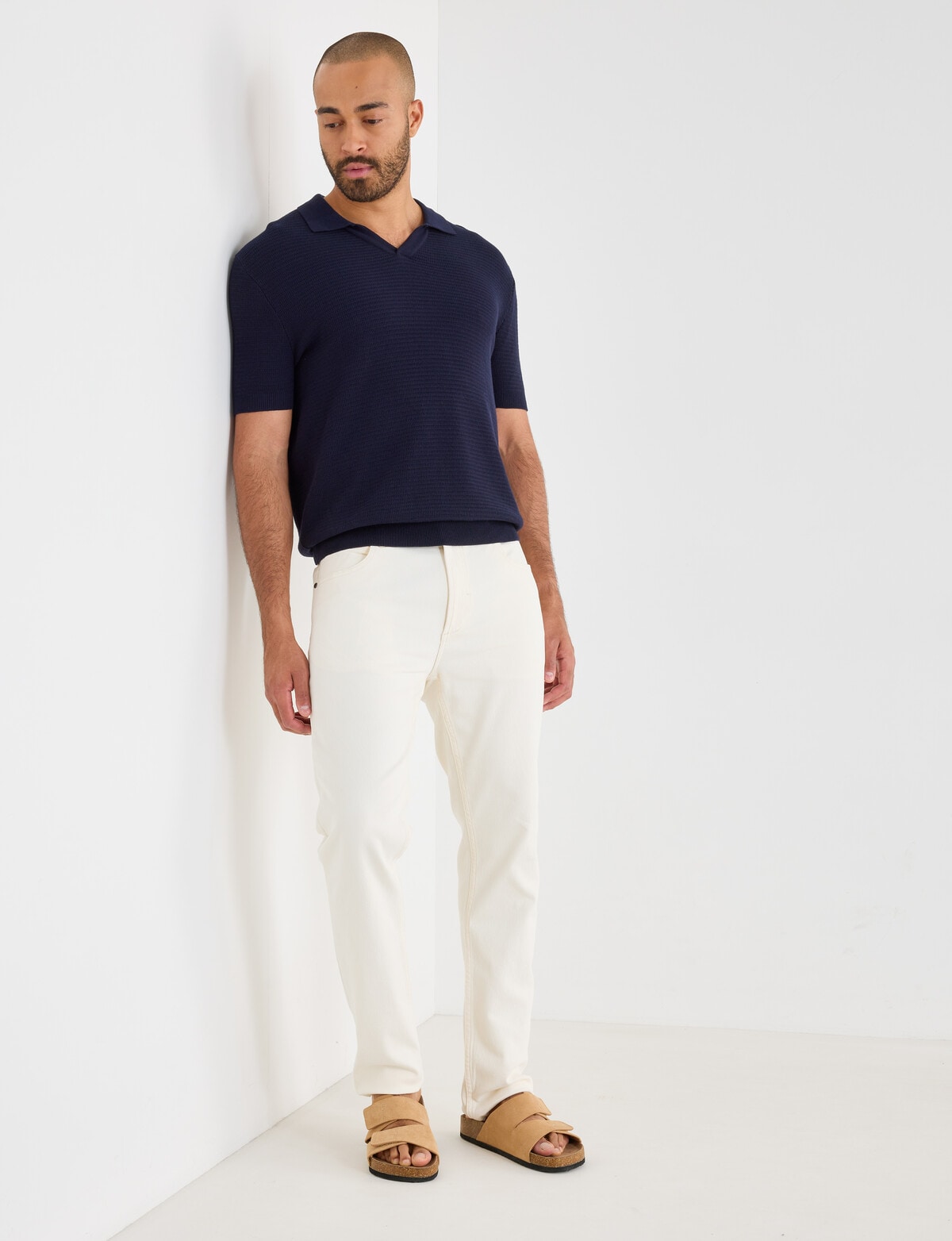 Gasoline Slim Leg Jeans, Vintage White - Jeans