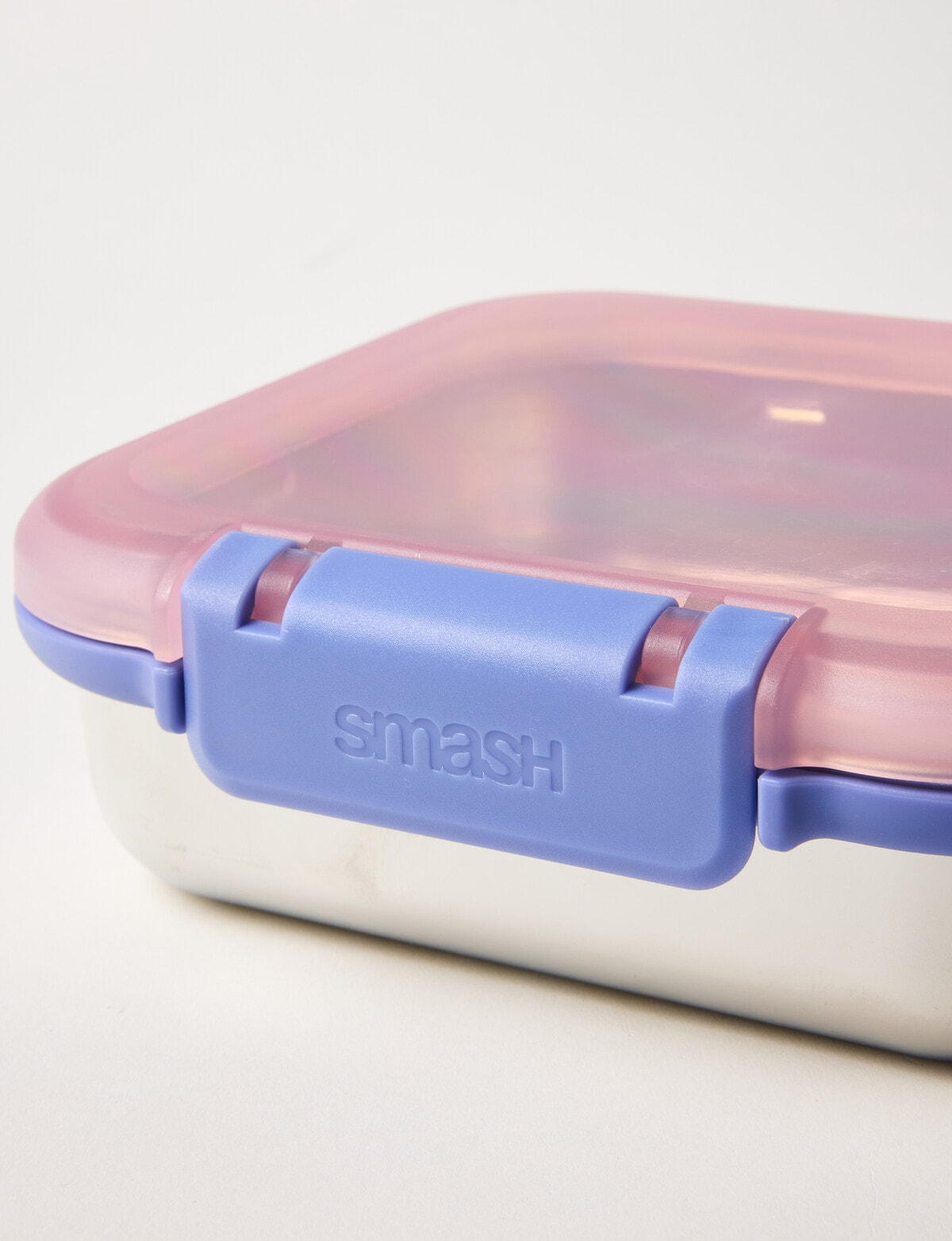 Smash Hinged Box, Pink & Purple, 900ml - Drink Bottles & Lunchboxes