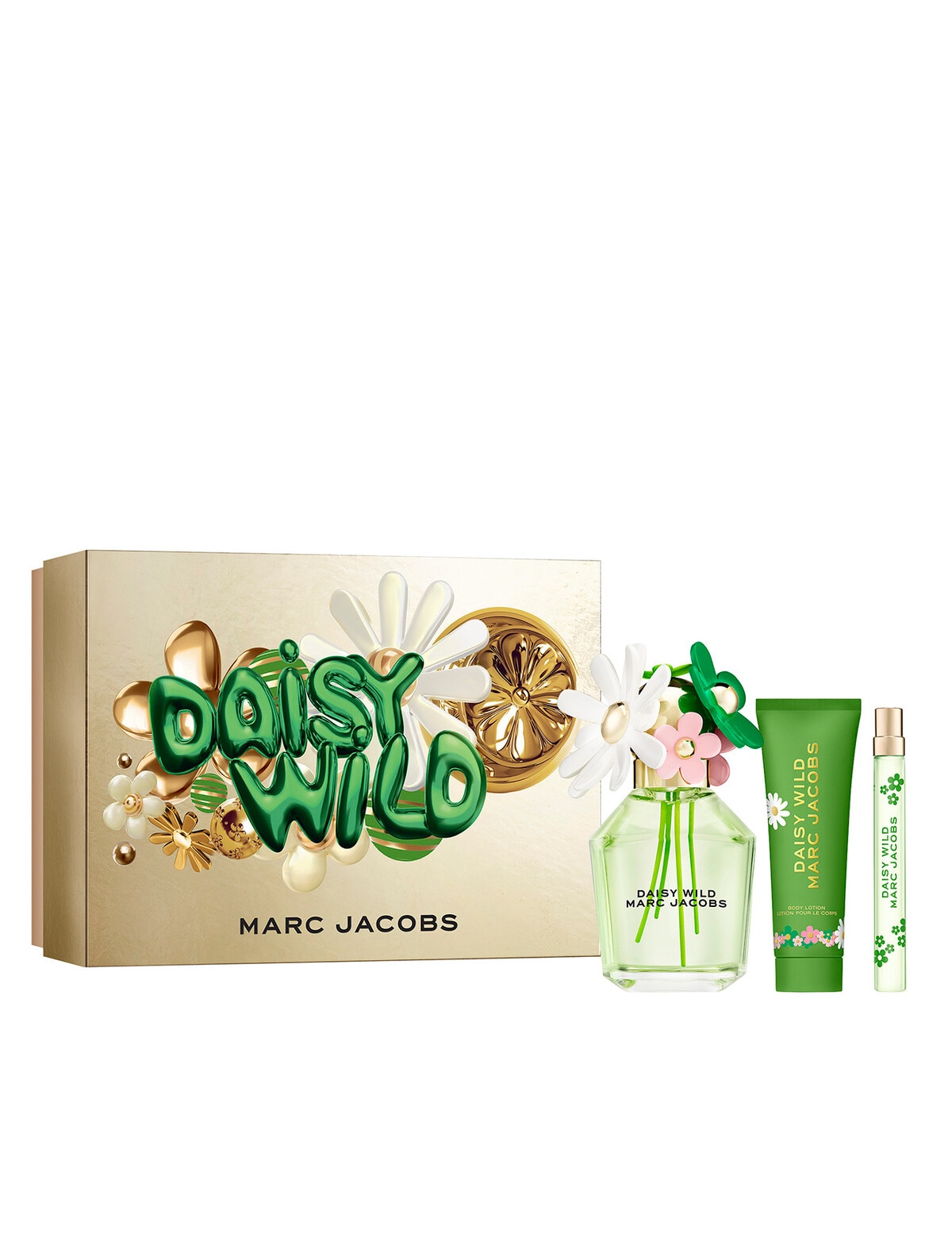 Marc Jacobs Daisy Wild EDP for Women 100ml Gift Set, 3-Piece - Gift Sets