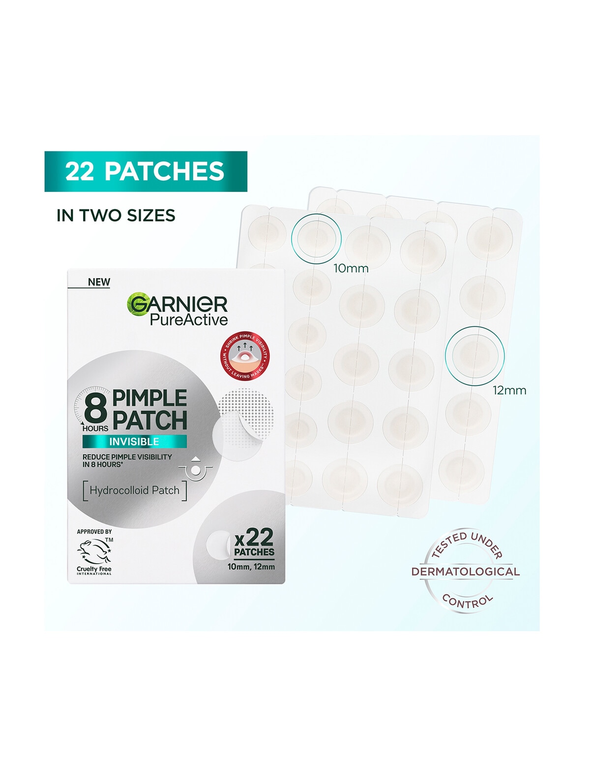 Garnier Pure Active 8-Hour Pimple Patches, 22pc - Treatments & Masks