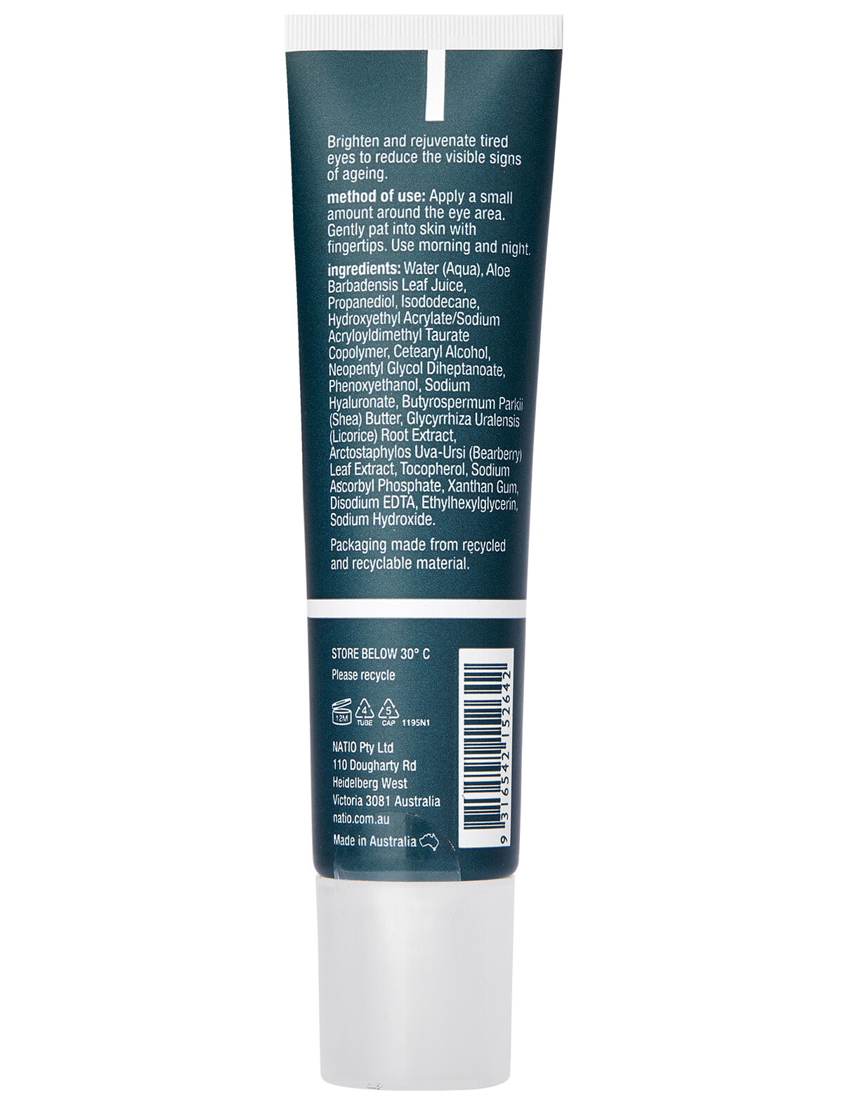 Natio Men Plus Energising Eye Cream - Eye Cream