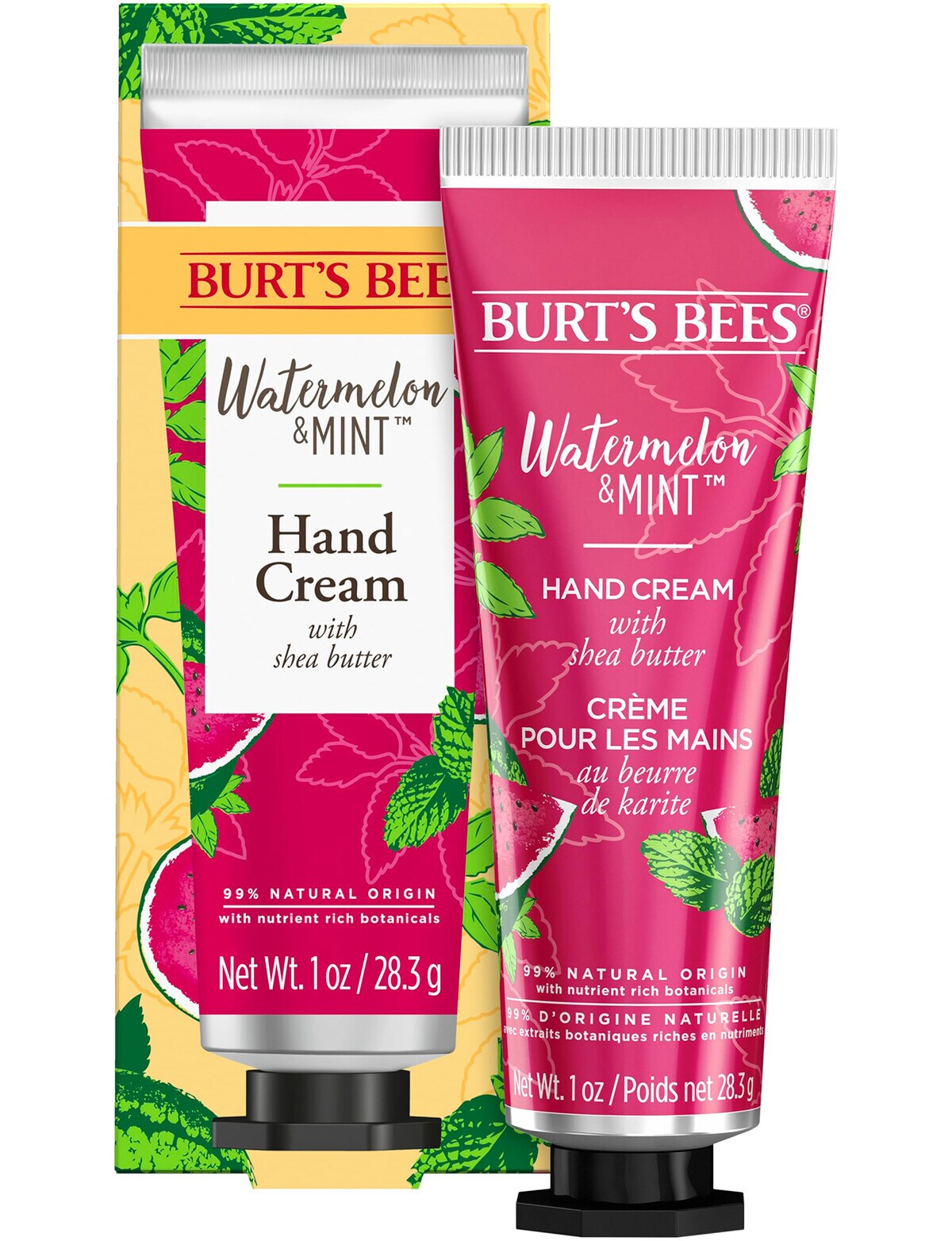 Burts Bees Hand Cream Watermelon & Mint, 28.3g - Hand & Foot Care