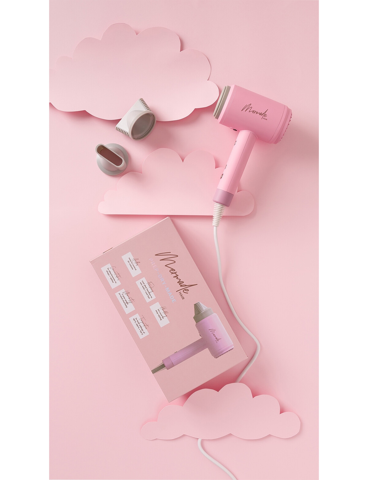 Mermade Hair Hair Dryer - Pink, ME-2003 - Hair Dryers & Straighteners