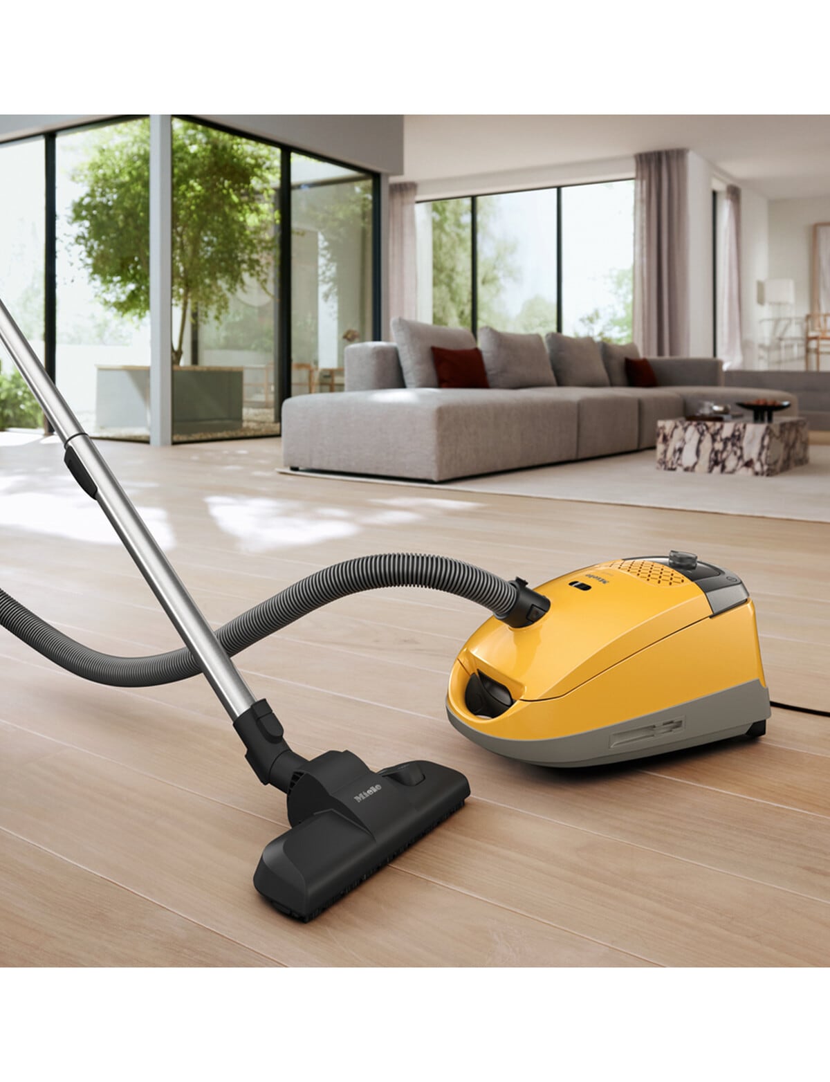 Miele Guard S1 Bagged Vacuum Cleaner, Sunset Yellow - Vacuum Cleaners