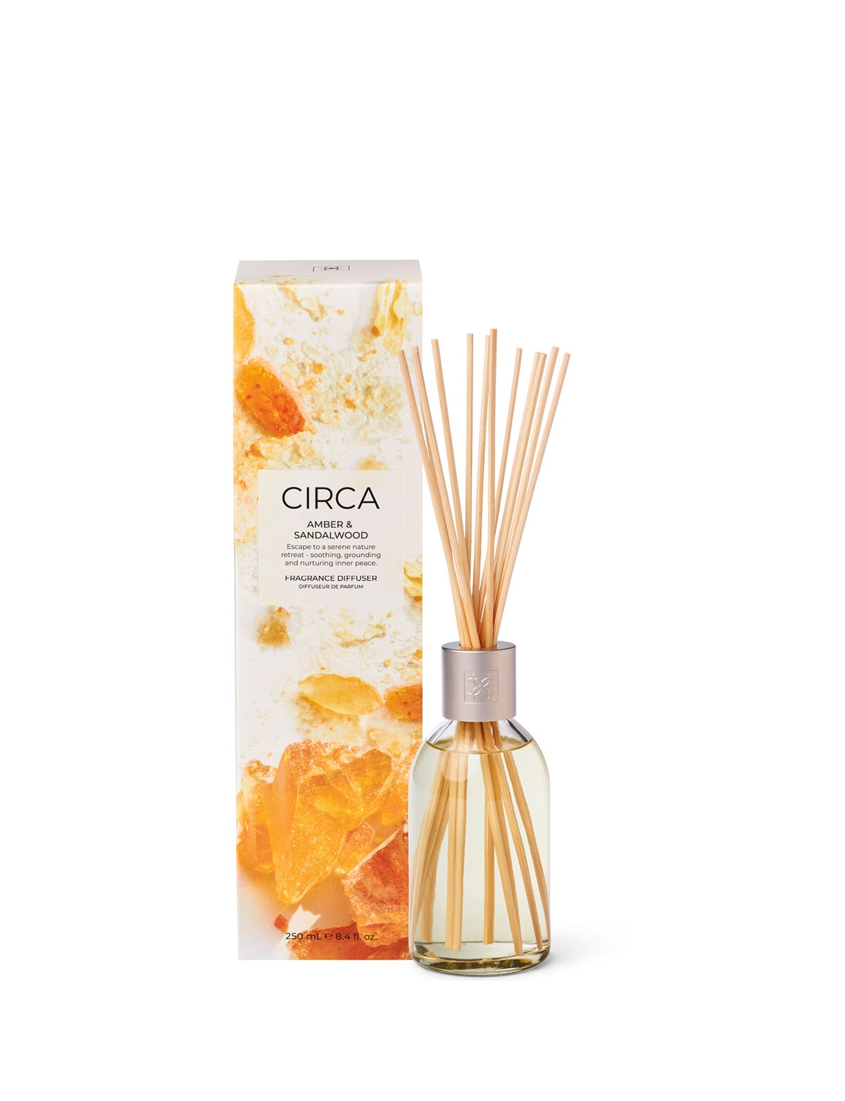 CIRCA Diffuser, 250ml, Amber & Sandalwood - Candles & Home Fragrance