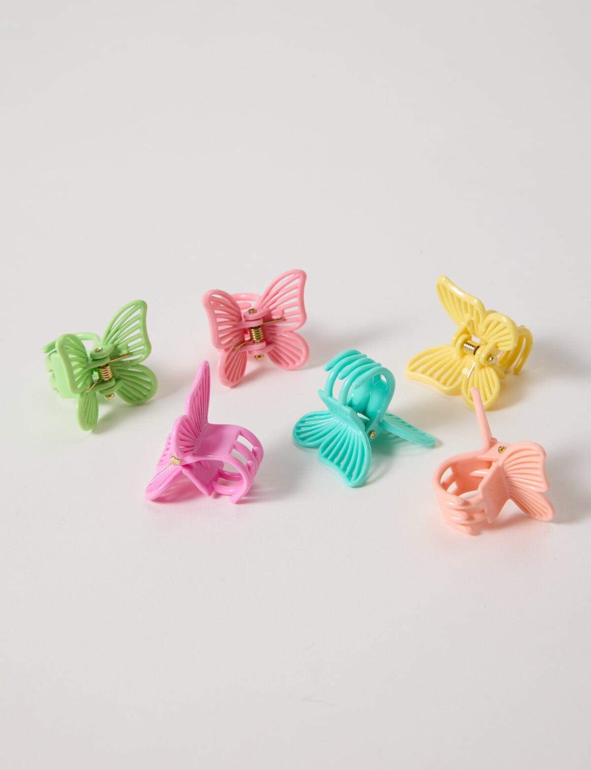 Mac & Ellie Butterfly Claw Clips, 6-Piece, Assorted Colours - Hair ...