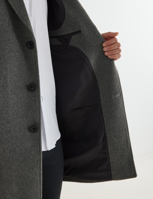 Laidlaw + Leeds Mason Car Coat, Grey - Coats & Jackets