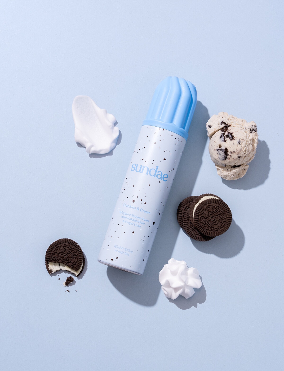 Sundae Whipped Shower Foam, Cookies & Cream - Bath & Shower Care
