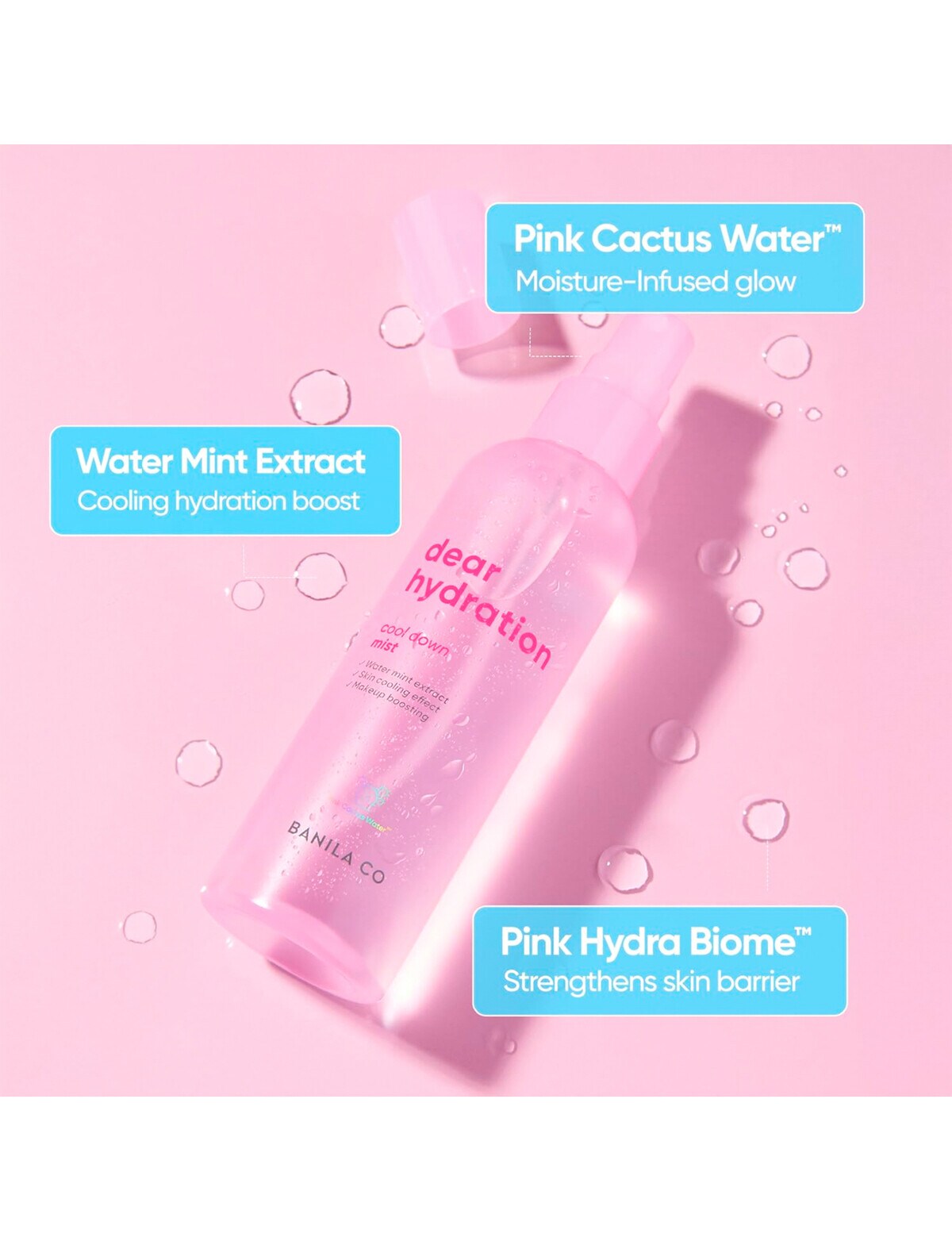 Banila Co Dear Hydration Cool Down Mist, 99ml - Moisturisers, Serums ...