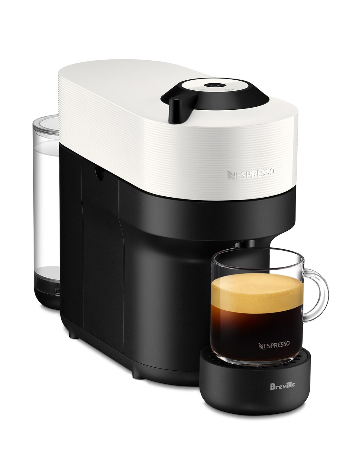 Nespresso Breville Vertuo Pop Solo Coffee Machine, White, BNV120WHT ...