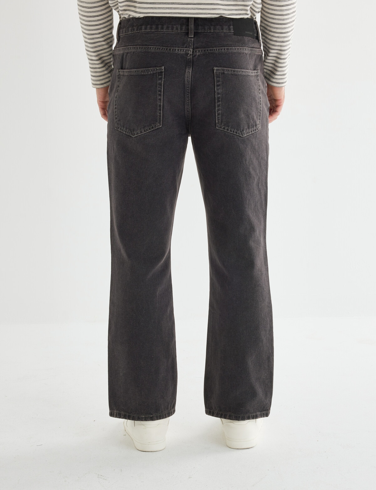 Gasoline Straight Leg Jean, Washed Black - Jeans