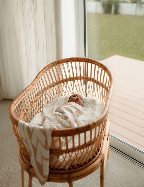 PELE Muslin Wrap, Tan - Baby Manchester