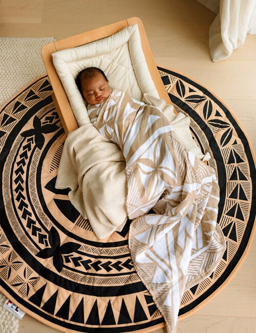 PELE Muslin Wrap, Tan - Baby Manchester