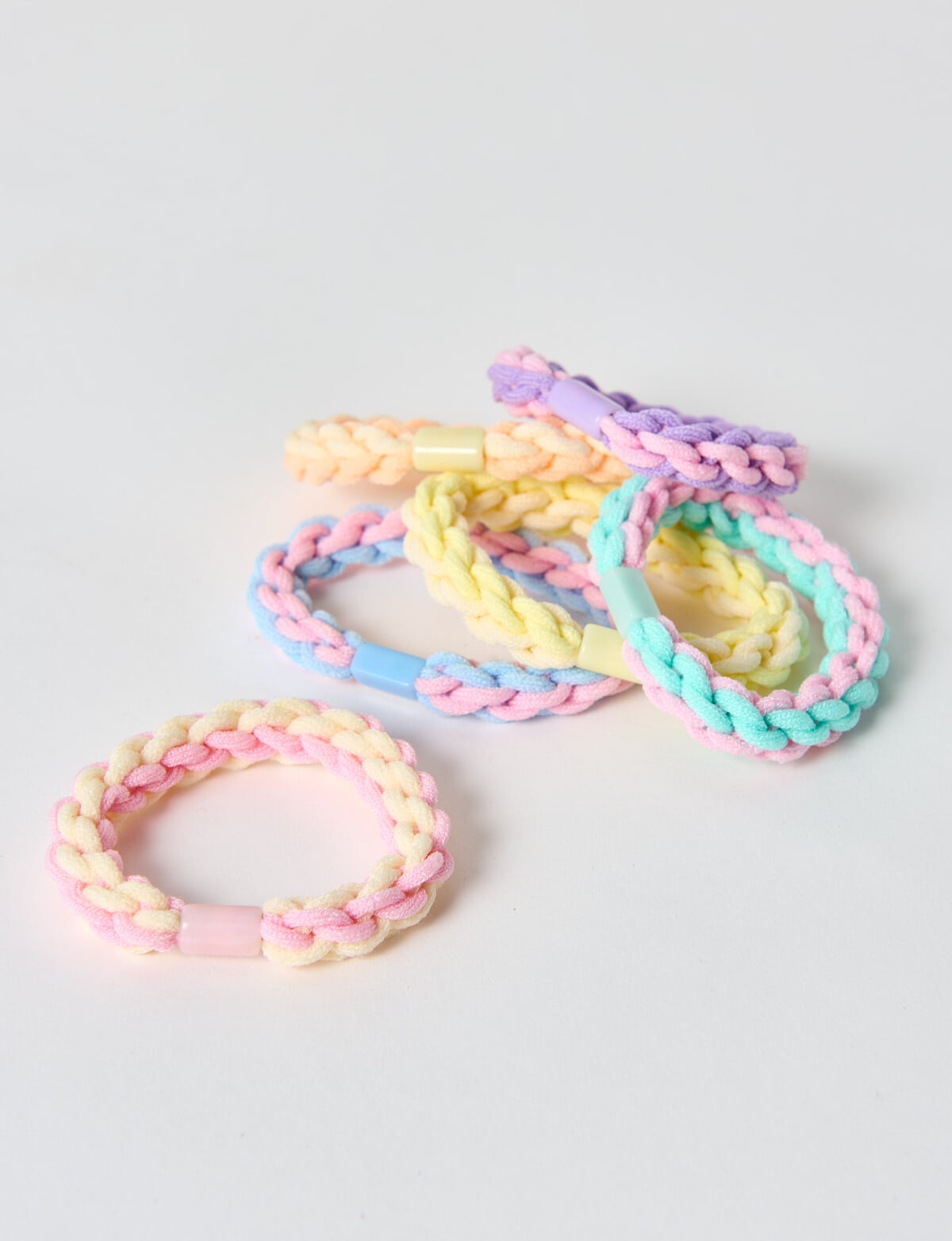 Mac & Ellie Hair Tie, 6-Piece, Two-Tone Braided - Hair Accessories ...