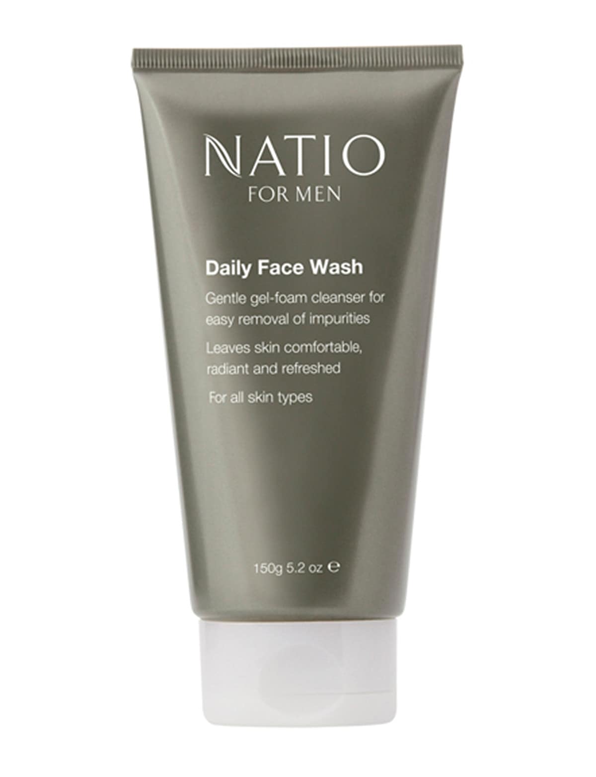 Natio Daily Face Wash, 150g - Men's Skincare & Grooming